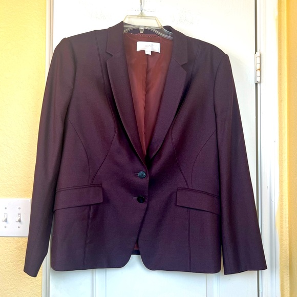 Hugo Boss | Jackets & Coats | Boss Hugo Boss Burgundy Blazer Size 4 ...